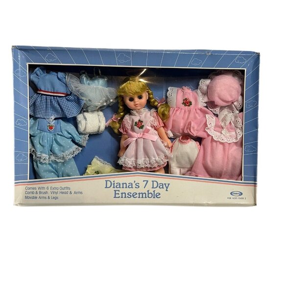 Cititoy | Toys | Dianas 7 Day Ensemble 985 Cititoy 6521 Blonde Blue Sleepy Eyes Braides Vintage ...